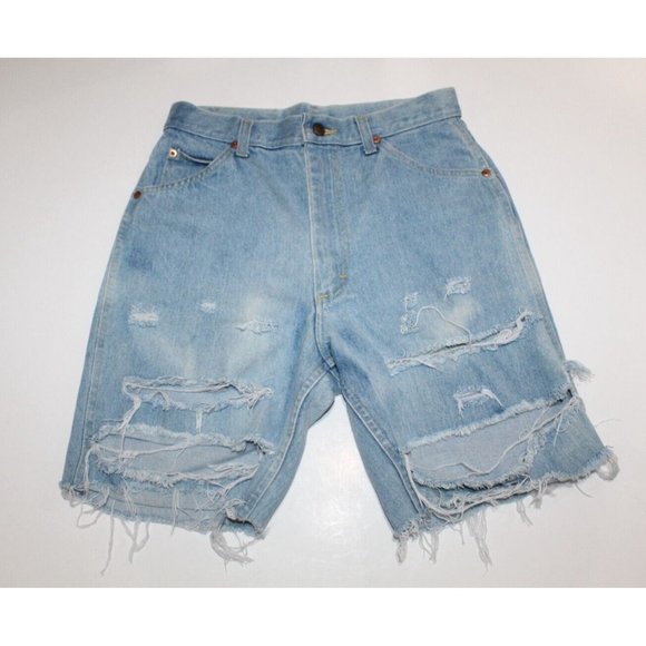 Lee | Shorts | Vintage 7s 80s Lee Riders Denim Light Blue Jean Cut Off ...